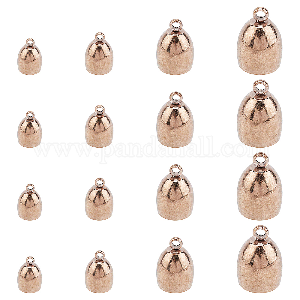 Wholesale PVD Vacuum Plating 304 Stainless Steel Cord Ends - Pandahall.com