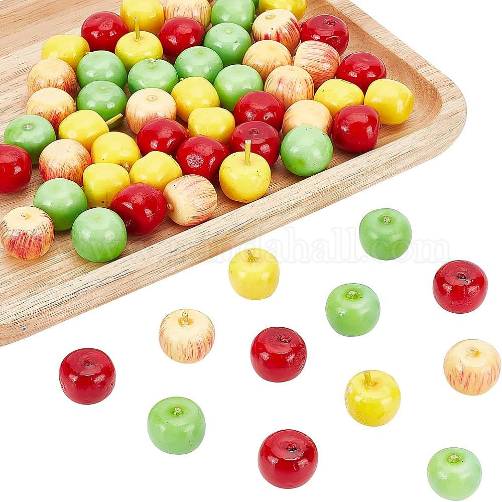 Wholesale 60Pcs 4 Styles Mini Artificial Apple - Pandahall.com