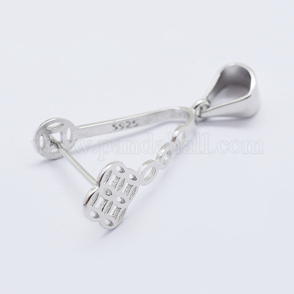 Wholesale Anti-Tarnish Rhodium Plated 925 Sterling Silver Micro Pave Cubic Zirconia Pendant ...