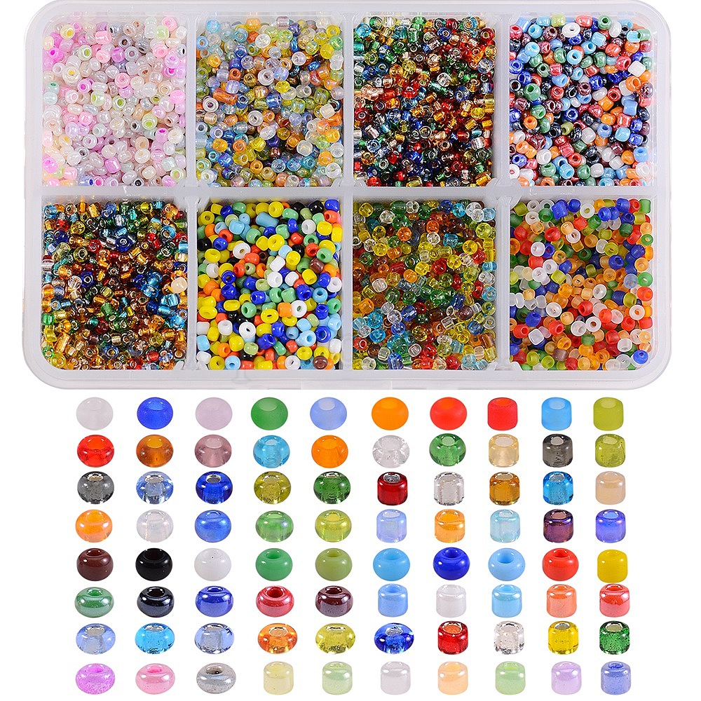 Wholesale 160G 8 Style Glass Seed Beads - Pandahall.com
