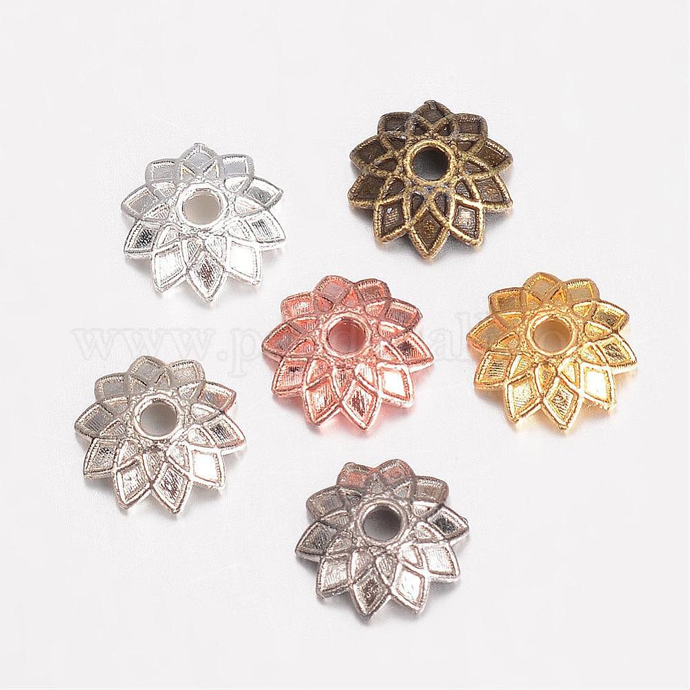 Wholesale Alloy Bead Caps Enamel Settings - Pandahall.com