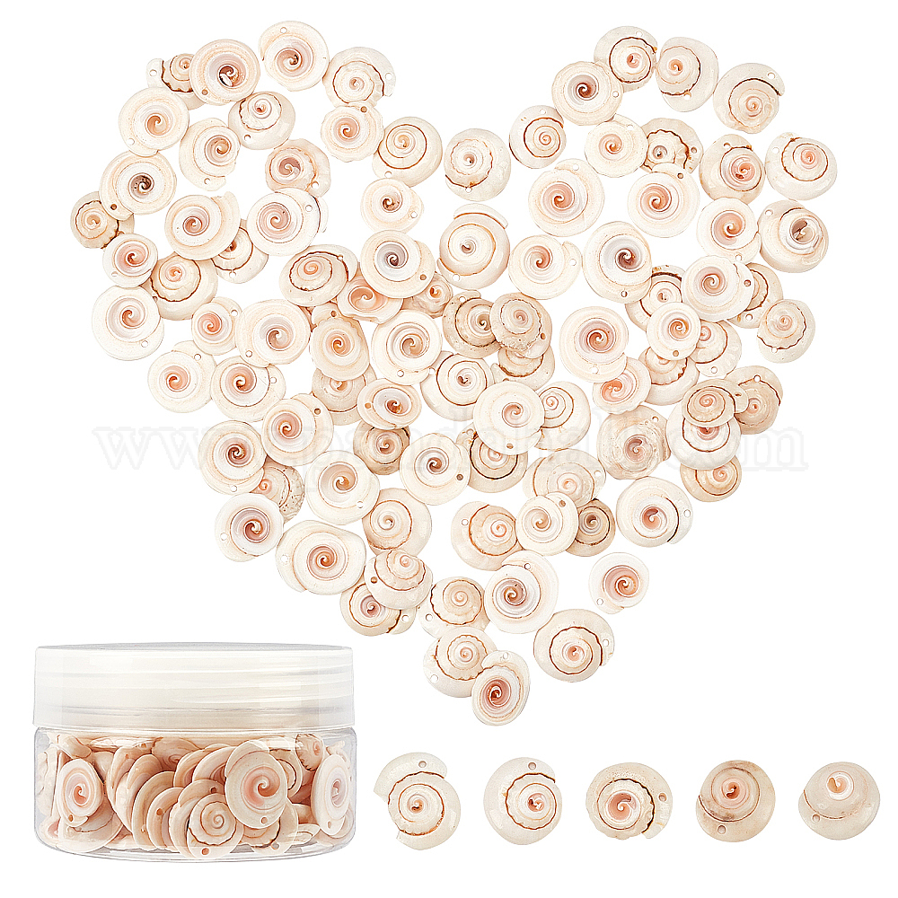 Wholesale Natural Spiral Shell Red Lip Shell Beads - Pandahall.com