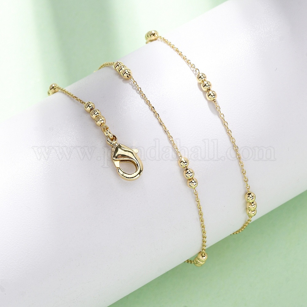 Wholesale 2MM Brass Round Ball Cable Chain Necklaces - Pandahall.com