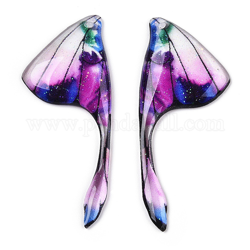 Wholesale Epoxy Resin Wing Pendants - Pandahall.com