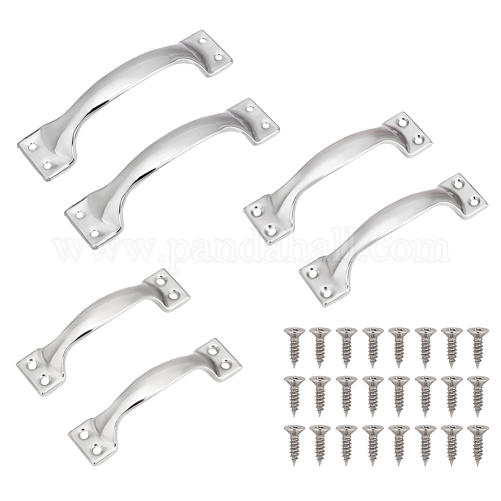 Wholesale 6 Sets 3 Styles 201 Stainless Steel Drawer Handles ...