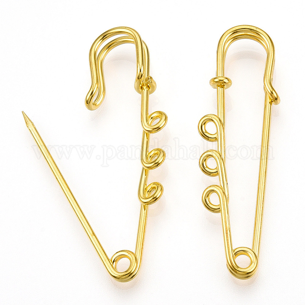 Wholesale Iron Safety Pin Brooch Findings - Pandahall.com