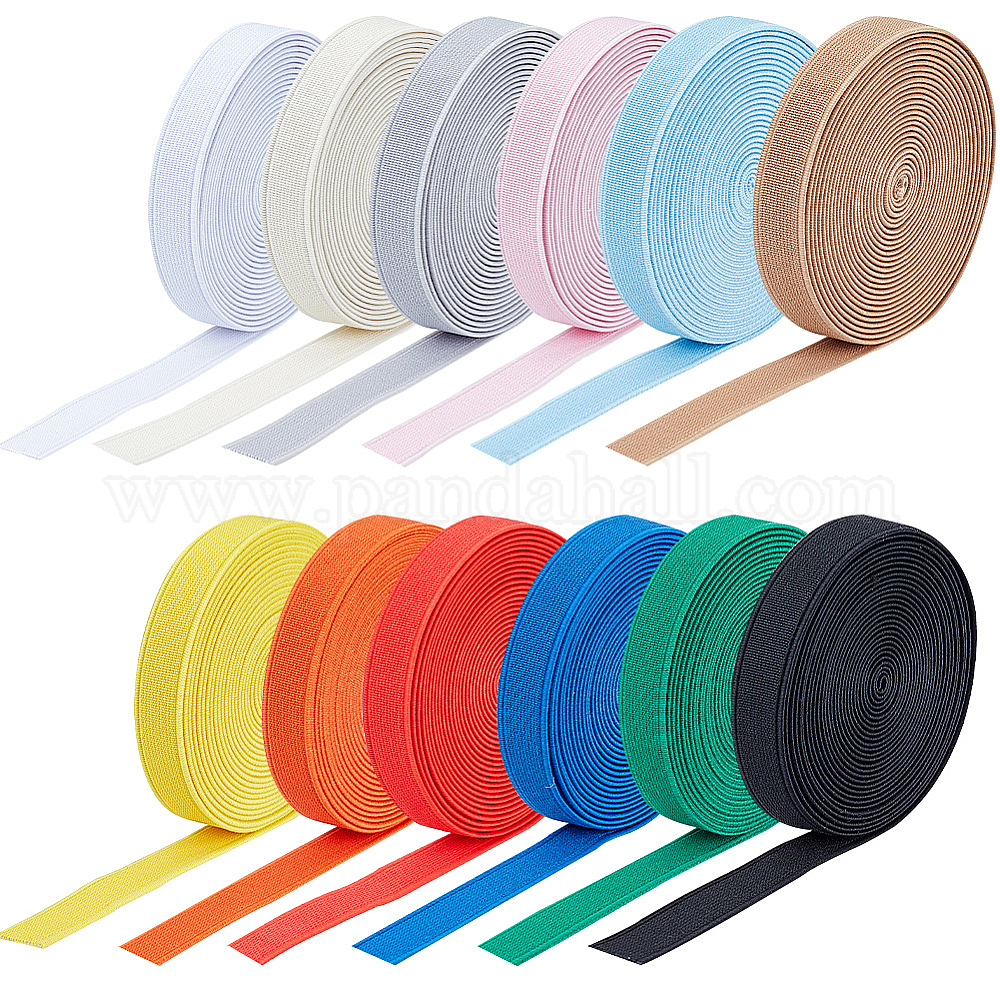 Wholesale 48M 12 Colors Polyester Elastic Cords - Pandahall.com