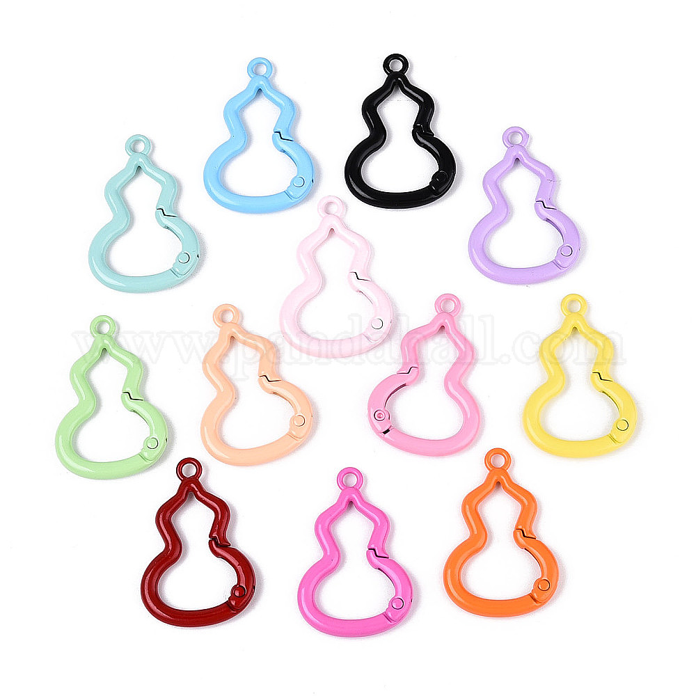 Wholesale Spray Painted Spring Gate Rings - Pandahall.com