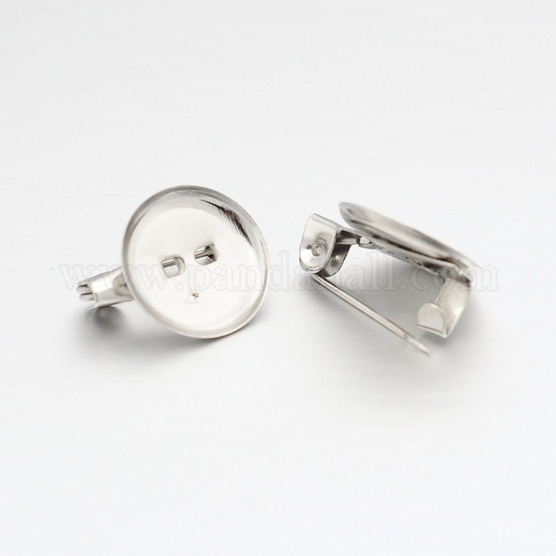 Wholesale Iron Brooch Cabochon Settings - Pandahall.com