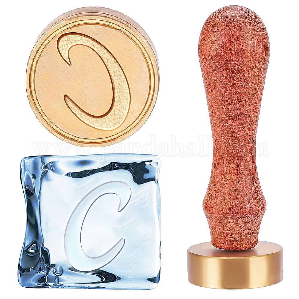 Wholesale 1Pc Golden Tone Brass Stamp Head - Pandahall.com