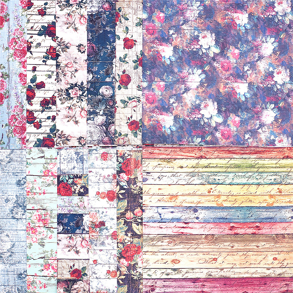 Wholesale 24 Sheets 12 Styles Retro Scrapbook Paper Pad - Pandahall.com