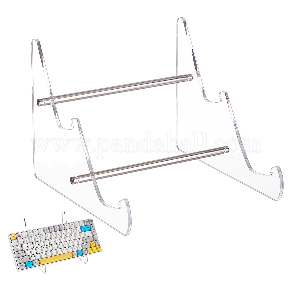 Wholesale 2-Tier Transparent Acrylic Keyboard Stands - Pandahall.com