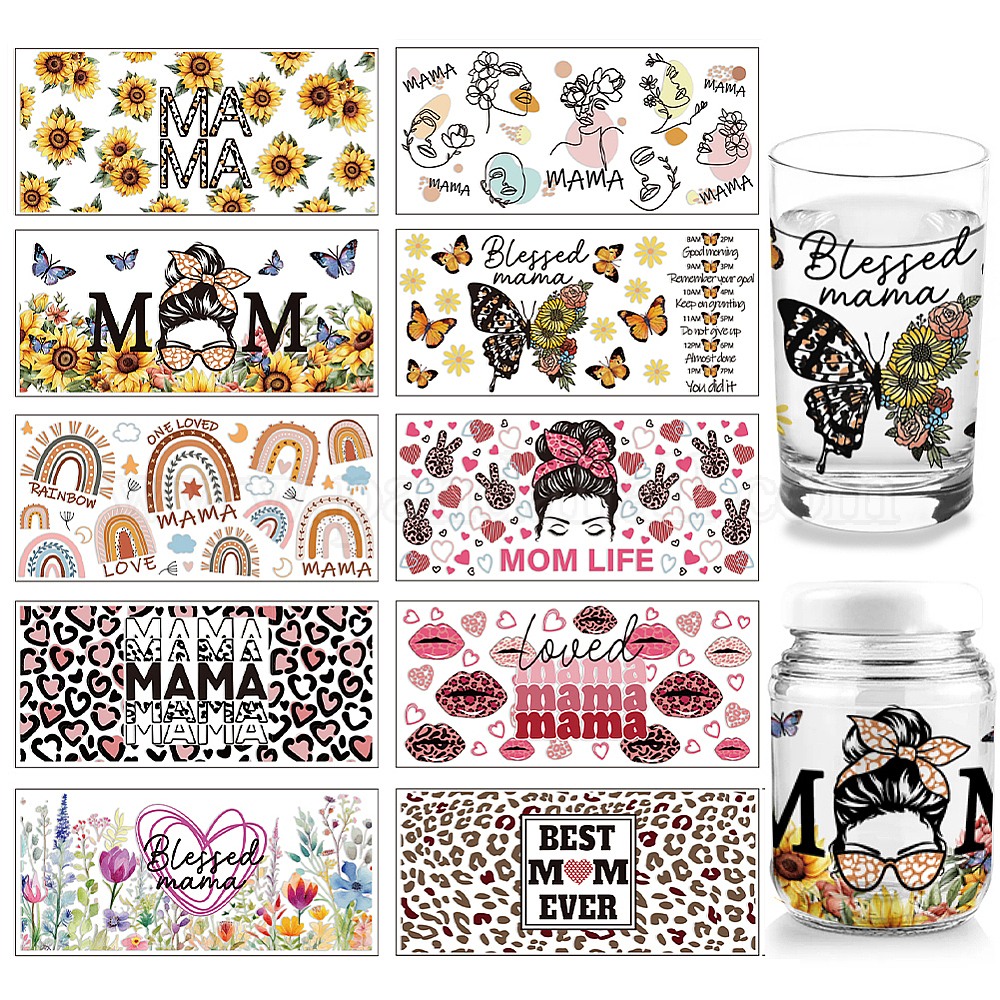 Wholesale arricraft 10 Sheets UV DTF Cup Wrap - Pandahall.com