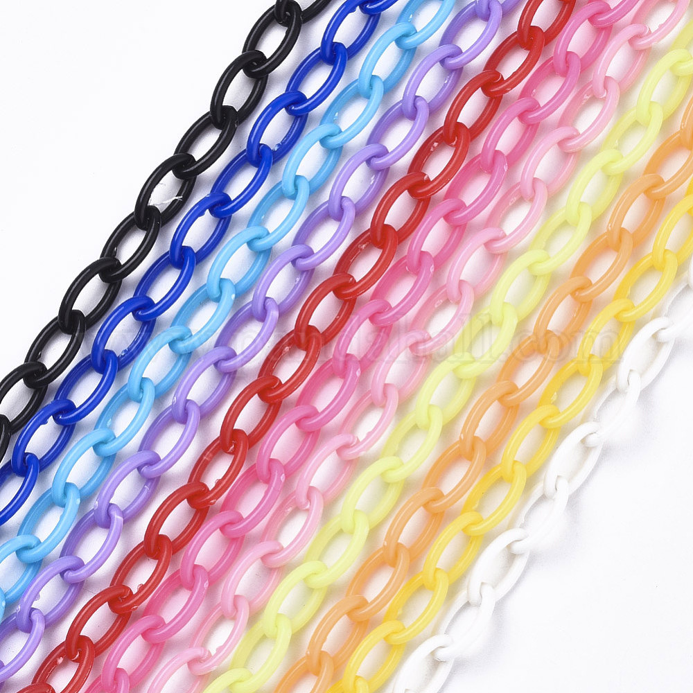 Wholesale Opaque Acrylic Cable Chains - Pandahall.com