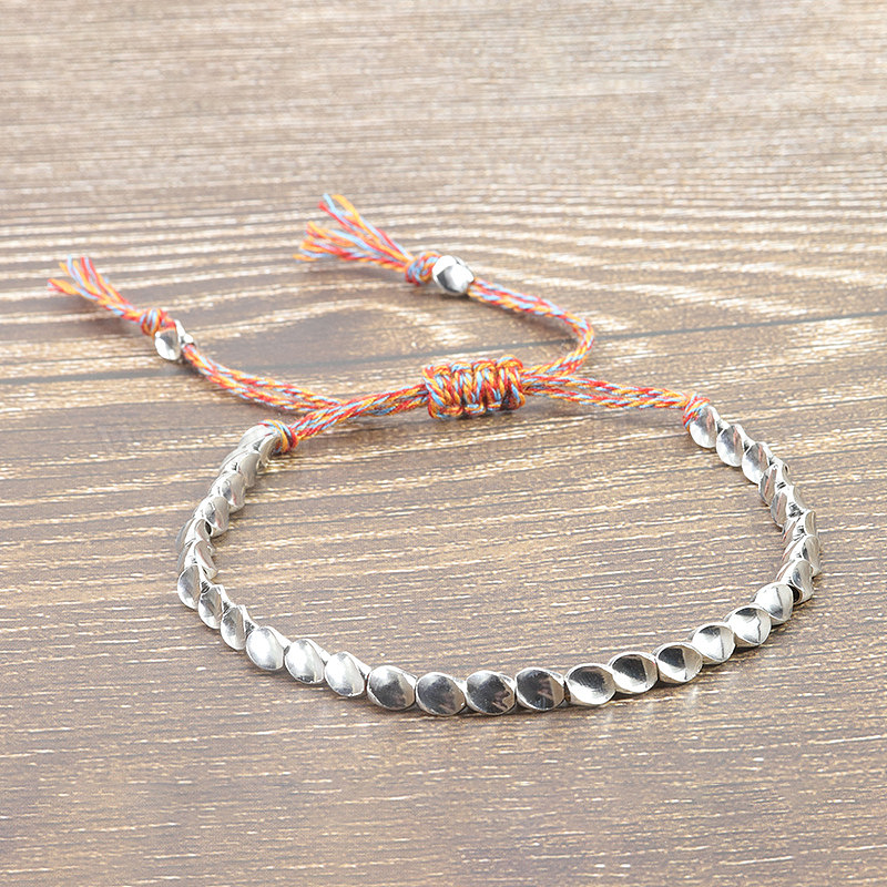 Wholesale Minimalist Brass Twist Bead Braided Bead Bracelets ...