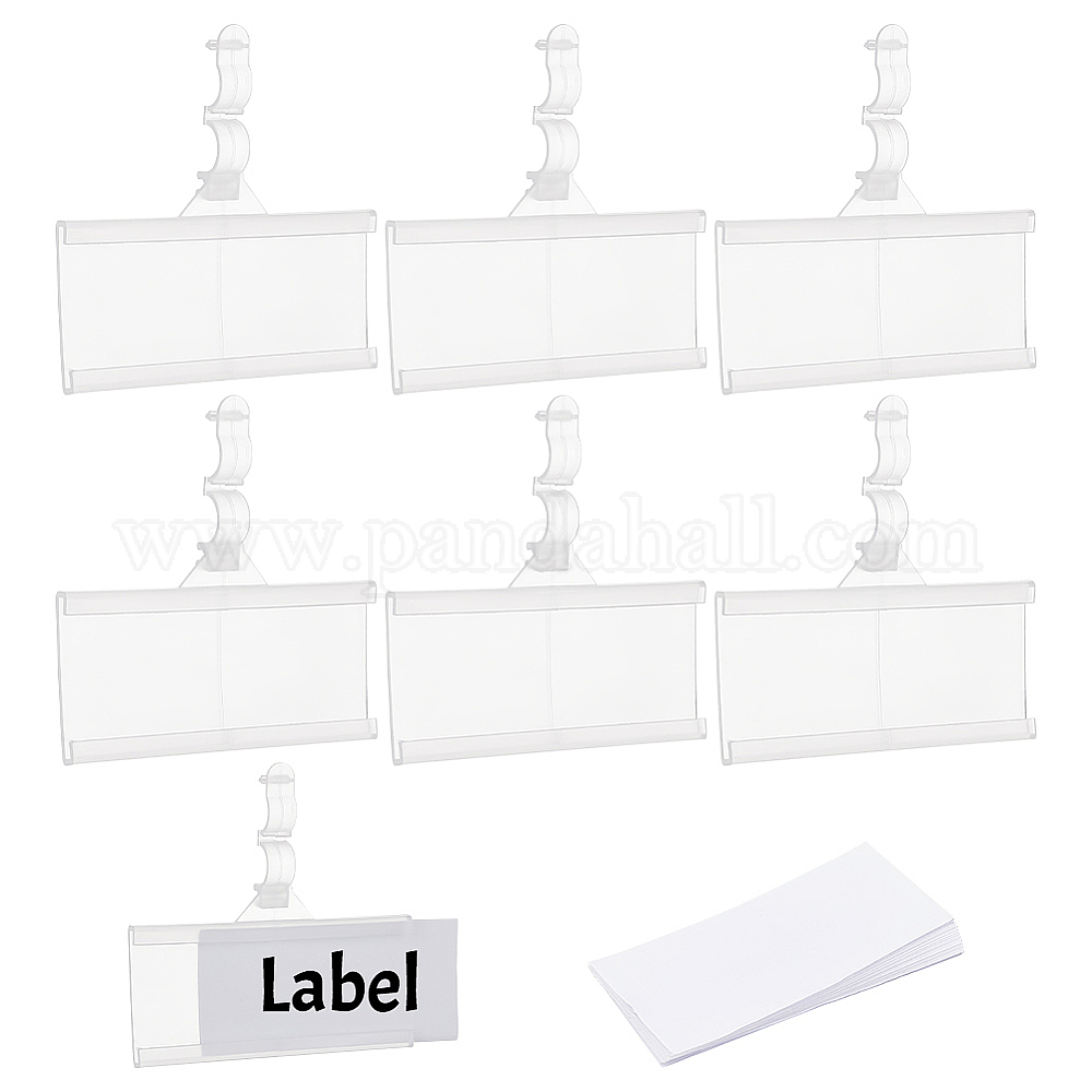 Wholesale Rectangle Reusable Plastic Shelf Label Holders - Pandahall.com
