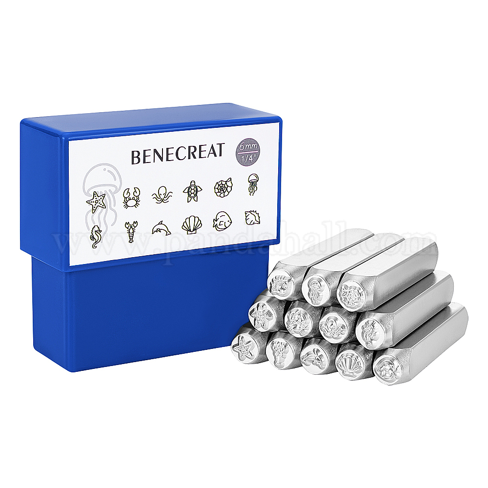 Wholesale 12Pcs Iron Metal Stamps - Pandahall.com