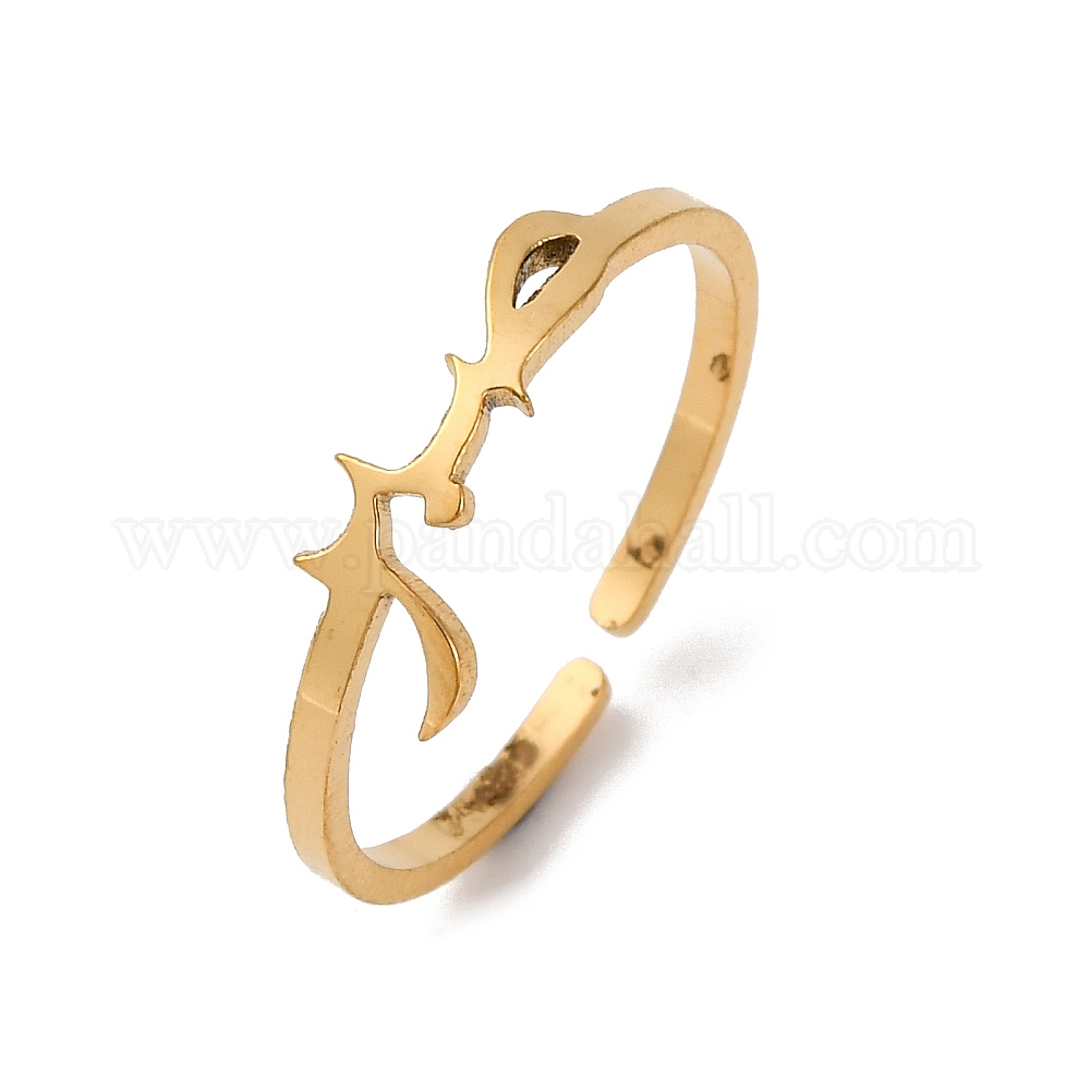 Wholesale 304 Stainless Steel Adjustable Cuff Rings for Women ...