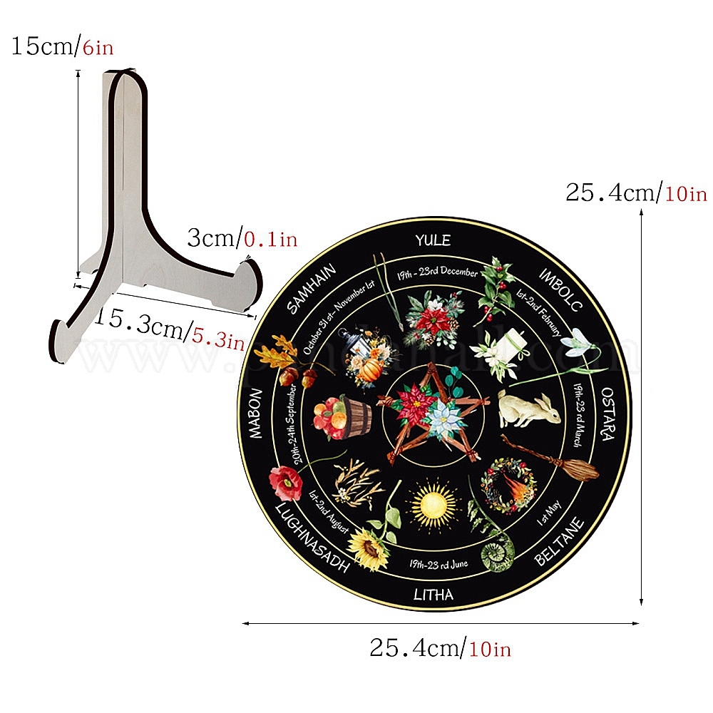 Wholesale Wooden Wheel Calendar - Pandahall.com