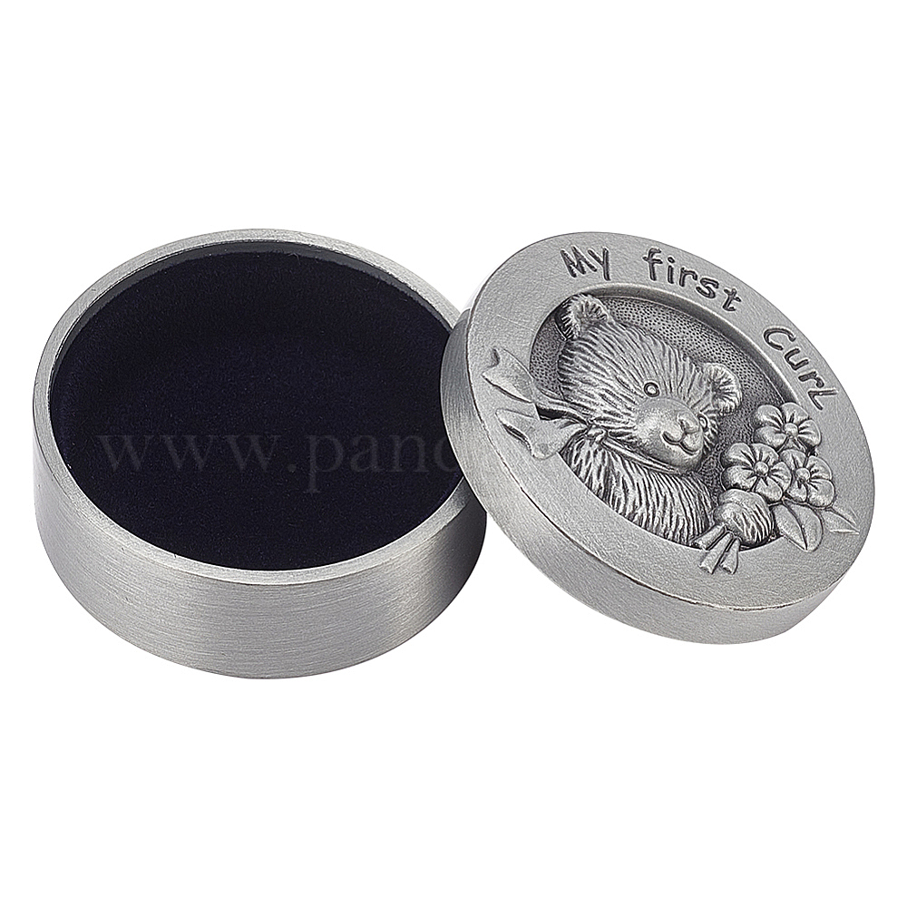 Wholesale Alloy Engraved My First Curl Box - Pandahall.com
