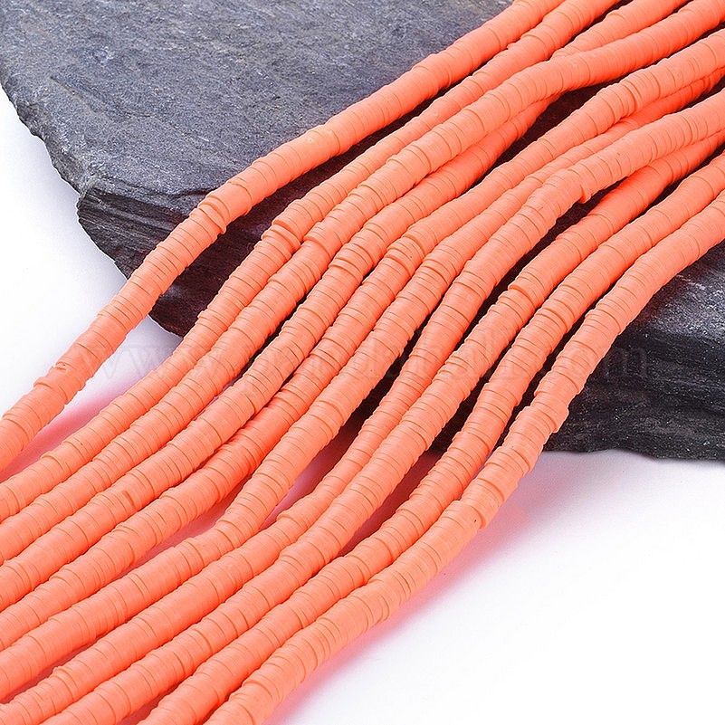 Wholesale Flat Round Handmade Polymer Clay Beads - Pandahall.com