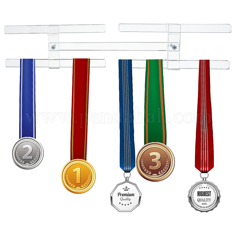 Wholesale Wall Mount Transparent Acrylic Medal Display Stands ...
