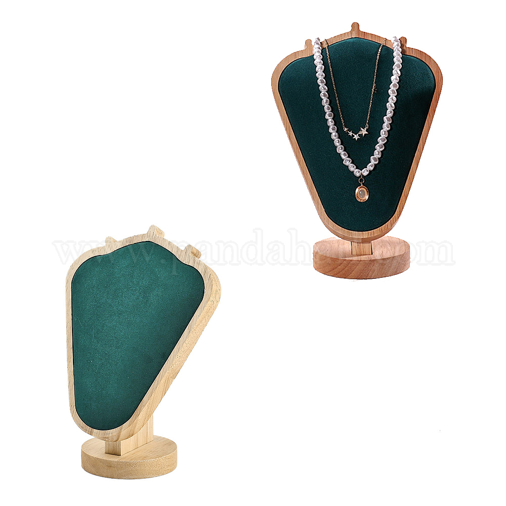 Wholesale Bust Shaped Velvet Necklace Display Stands - Pandahall.com