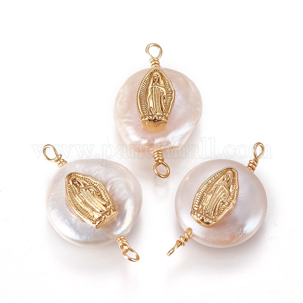 Wholesale Natural Pearl Links connectors - Pandahall.com