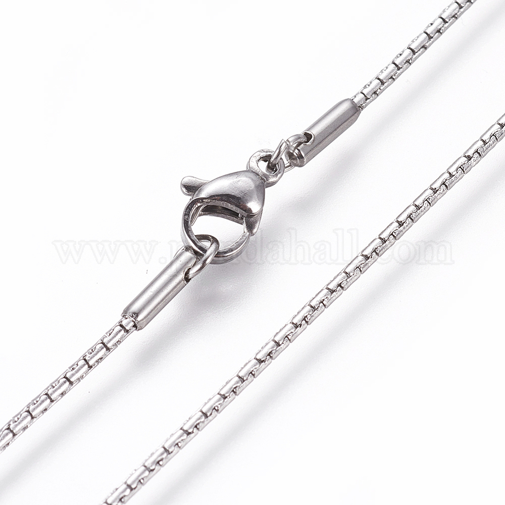 Wholesale Non-Tarnish 304 Stainless Steel Boston Link Chain Necklaces ...