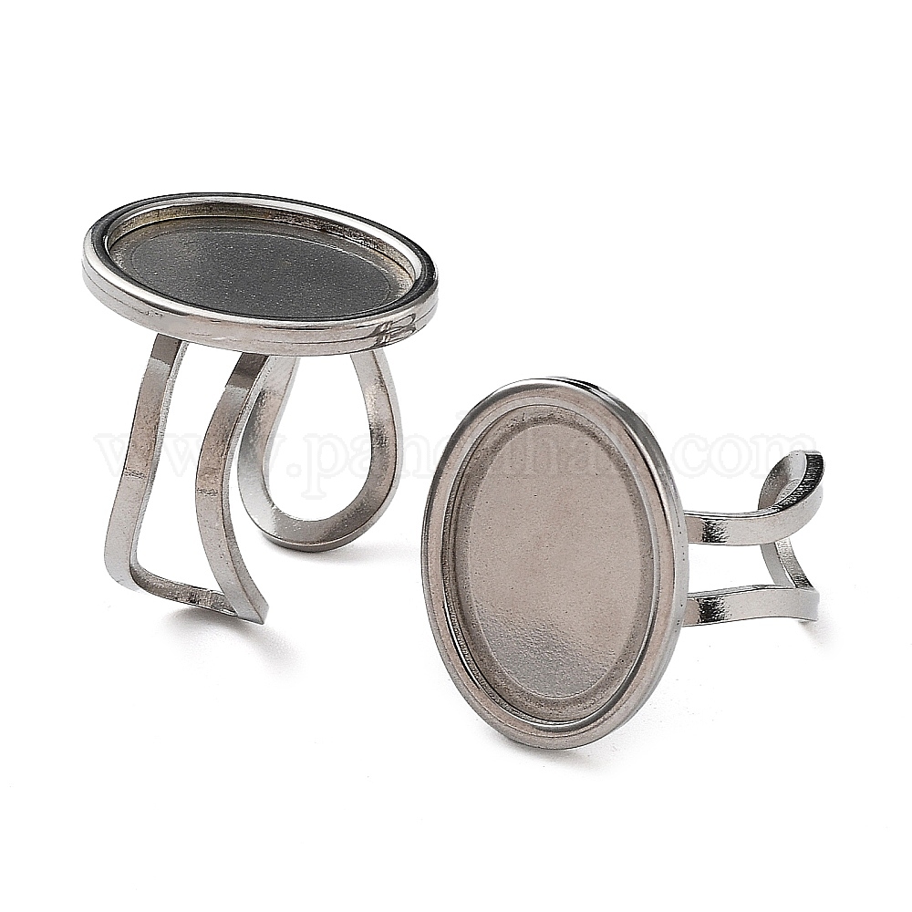 Wholesale Non-Tarnish 304 Stainless Steel Cuff Pad Ring Settings ...
