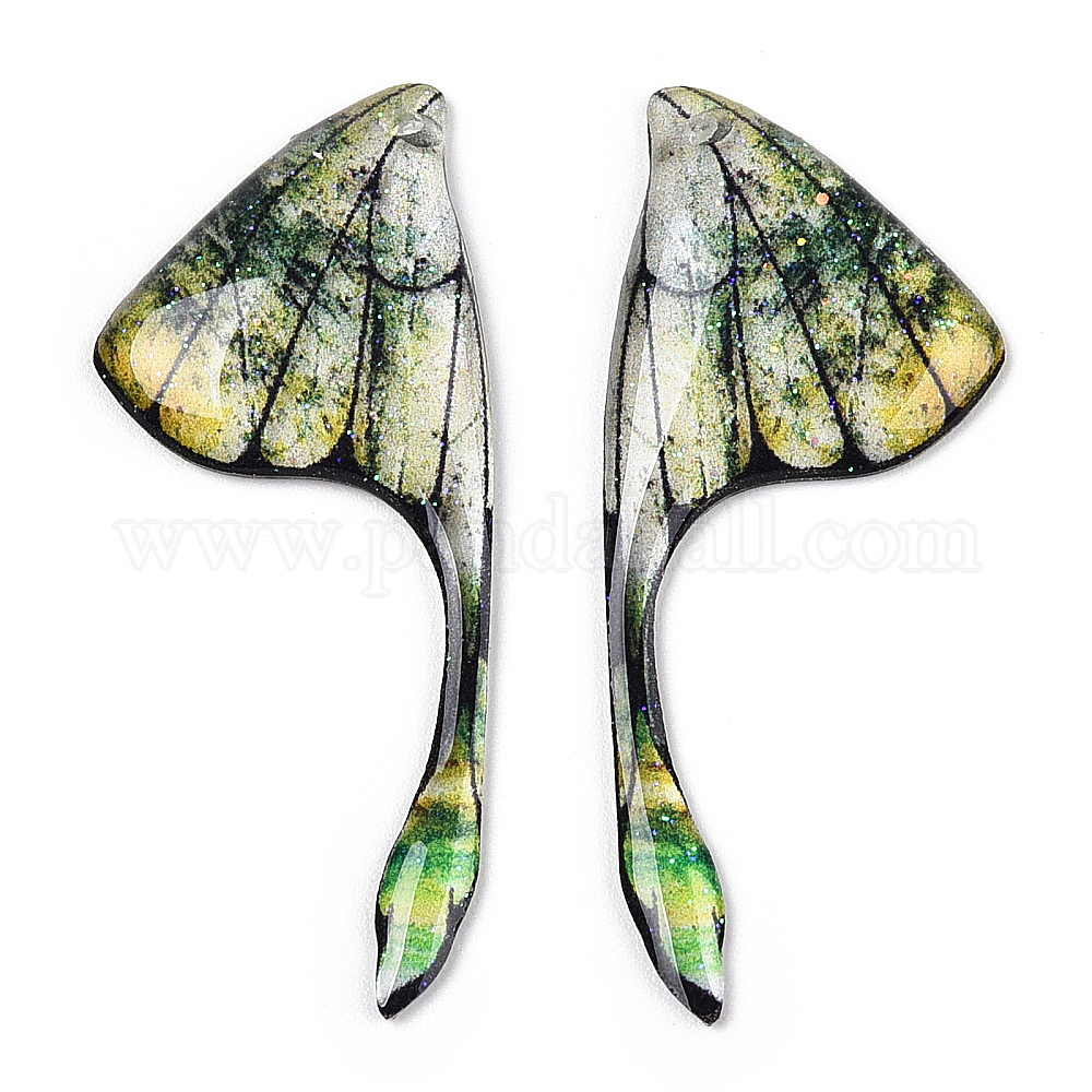 Wholesale Epoxy Resin Wing Pendants - Pandahall.com