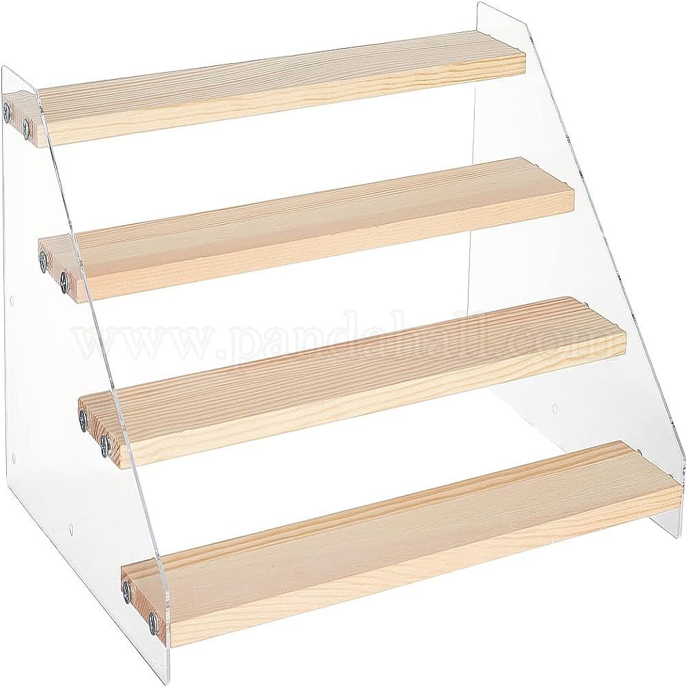 Wholesale 4-Layer Acrylic Model Toy Assembled Holder - Pandahall.com