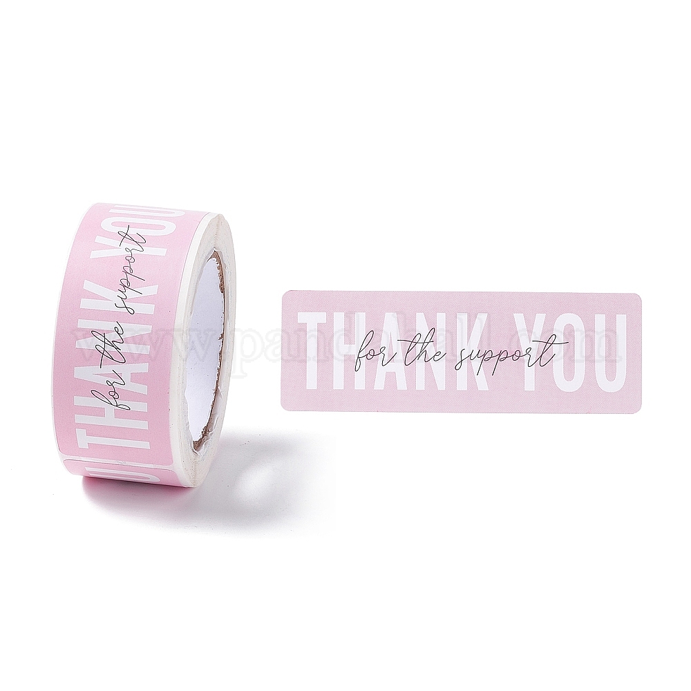 Wholesale Rectangle Thank You Theme Paper Stickers - Pandahall.com