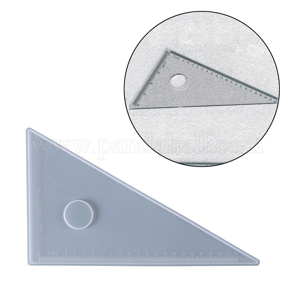 Wholesale 30/60/90 Degree Triangle Ruler Silicone Molds - Pandahall.com