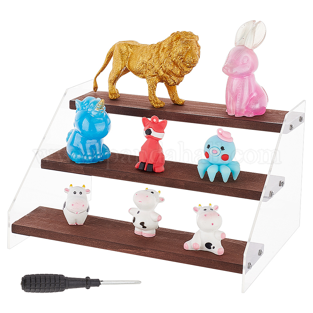 Wholesale 3-Tier Acrylic Model Toy Display Riser - Pandahall.com