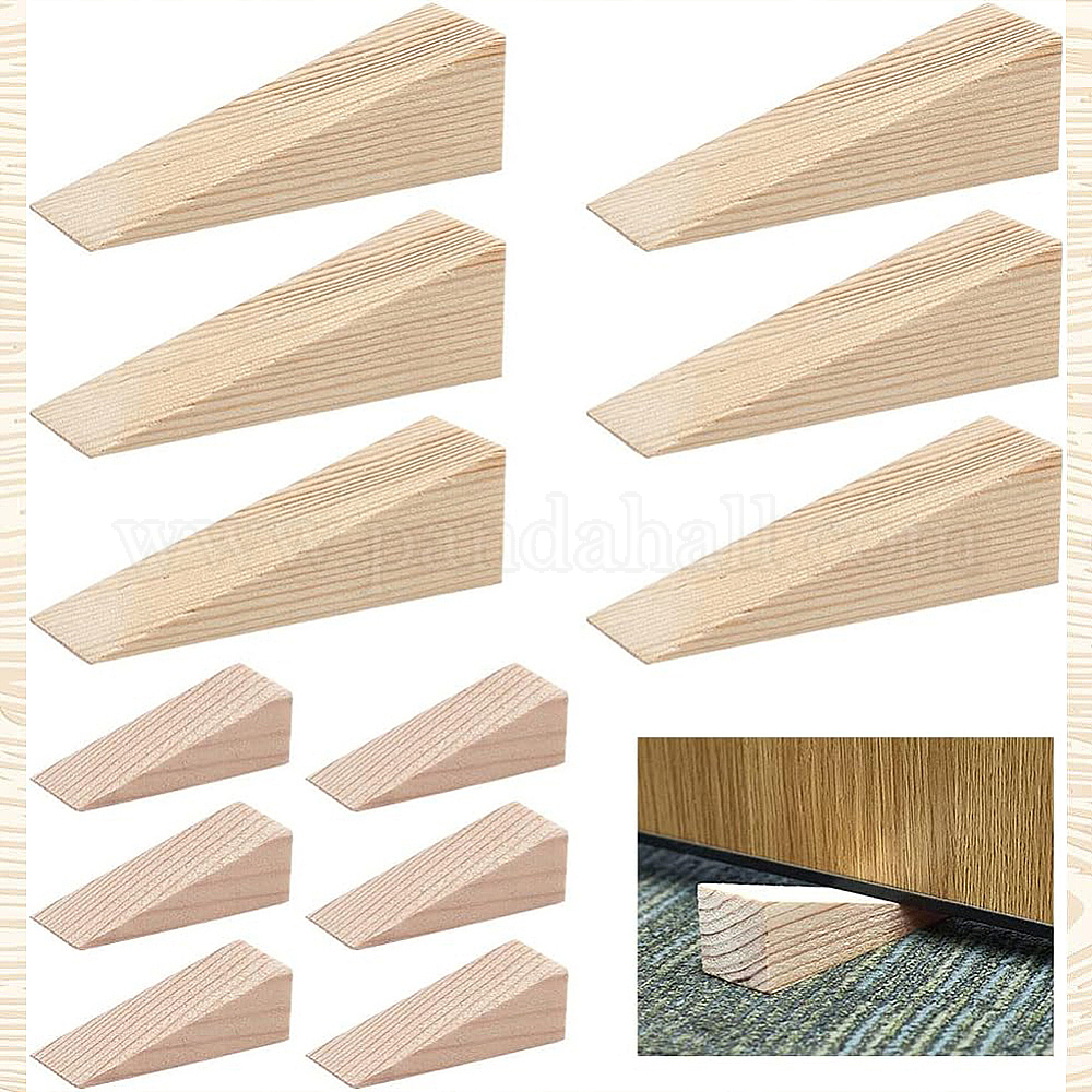 Wholesale 12Pcs 2 Style Solid Wood Door Stopper - Pandahall.com