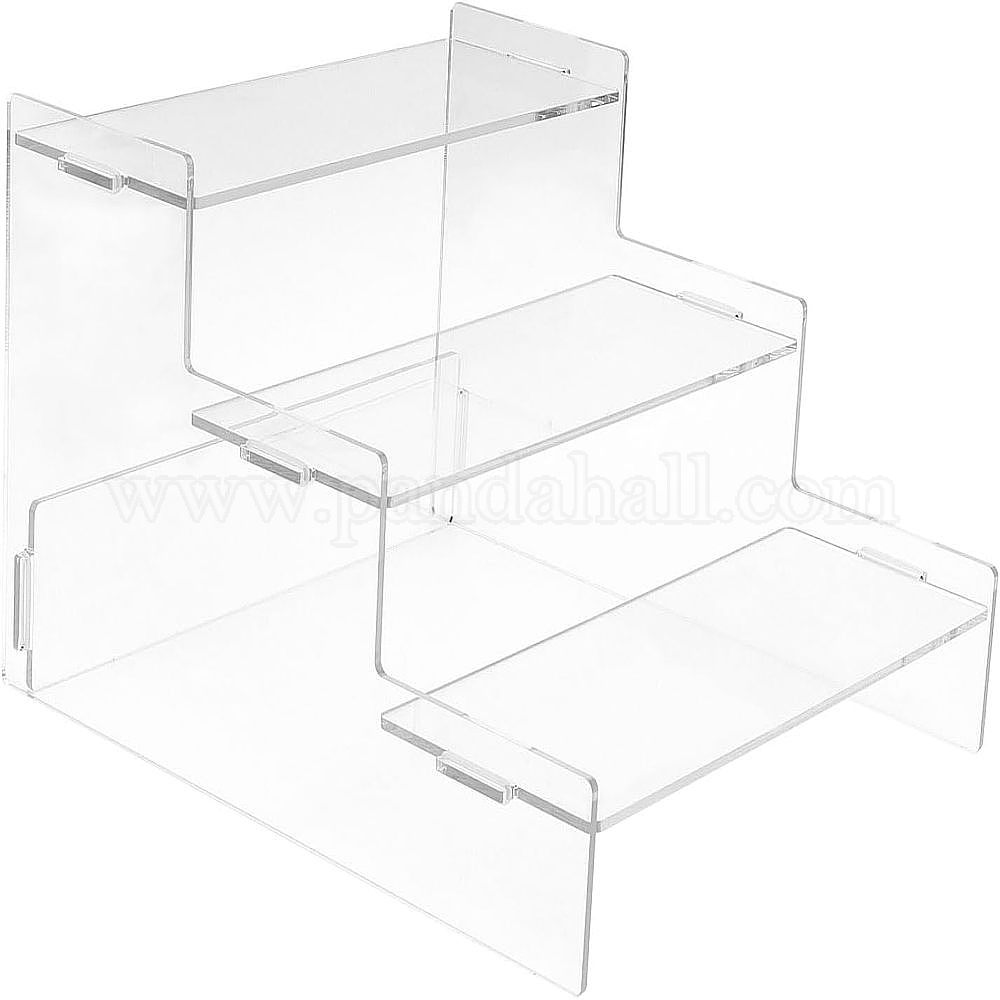 Wholesale 3-Tier Acrylic Action Figure Display Risers - Pandahall.com