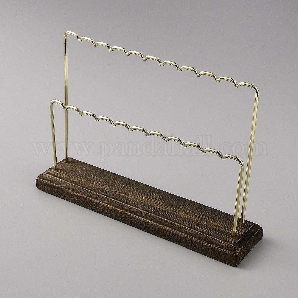 Wholesale 2-Tier Iron Bar Earring Display Stands - Pandahall.com