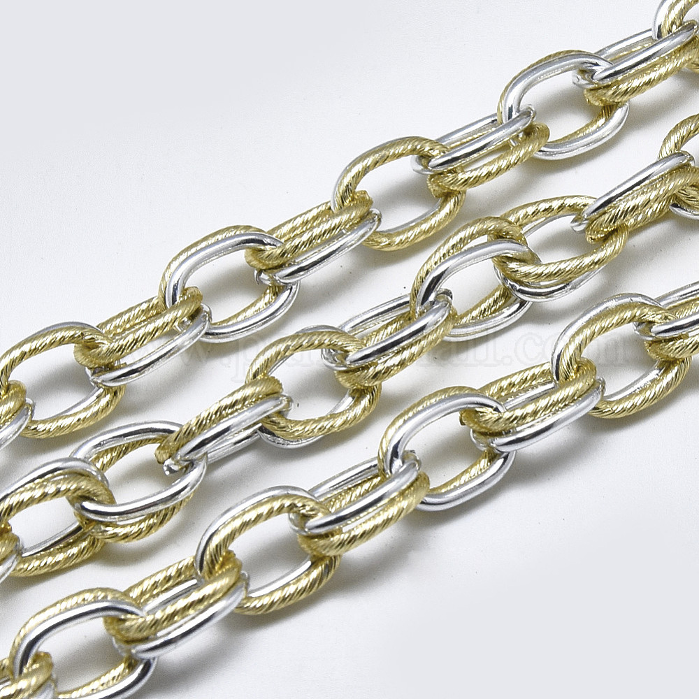 Wholesale Aluminium Double Link Cable Chains - Pandahall.com