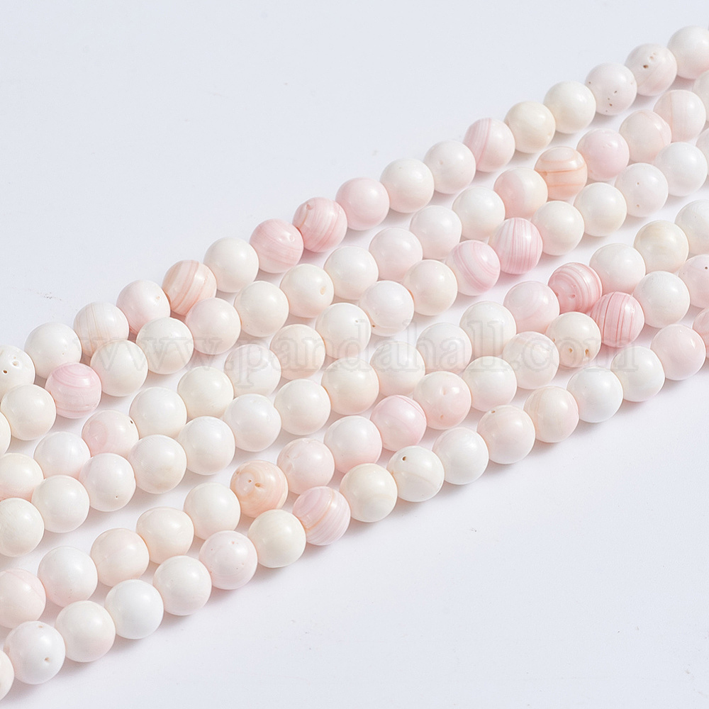 Wholesale Natural Pink Shell Beads Strands - Pandahall.com