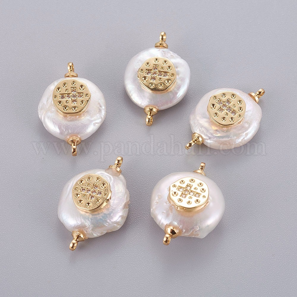Wholesale Natural Pearl Links connectors - Pandahall.com