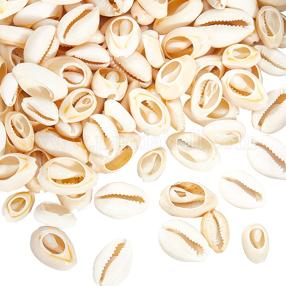 Wholesale 100Pcs 2 Styles Natural Mixed Cowrie Shell Beads - Pandahall.com