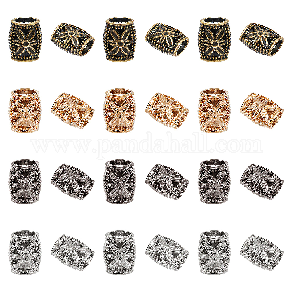 Wholesale 64Pcs 4 Colors Iron Cord Ends - Pandahall.com