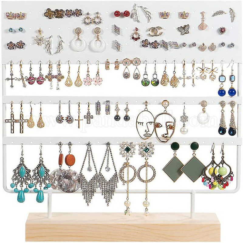 Wholesale Triple Levels Rectangle Iron Earring Display Stand ...