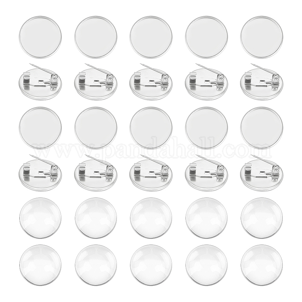 Wholesale Blank Dome Brooch Making Kit - Pandahall.com
