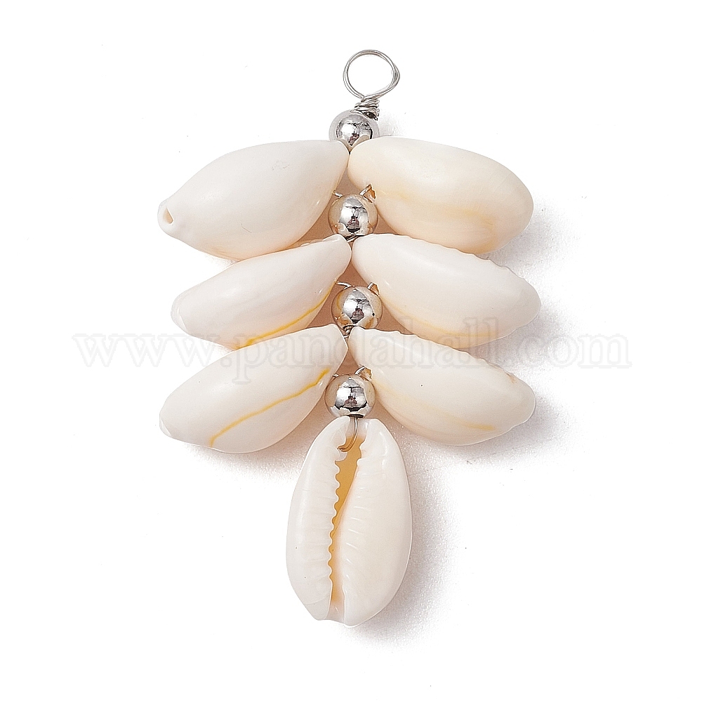 Wholesale Natural Cowrie Shell Color-Changing Cluster Pendants ...