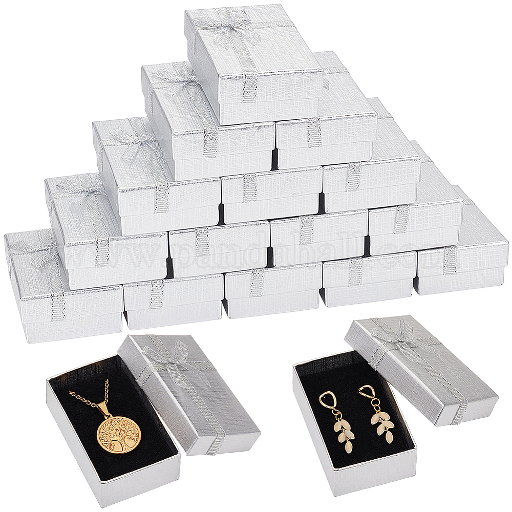 Wholesale 20Pcs Rectangle Paper Storage Gift Boxes with Bowknot ...