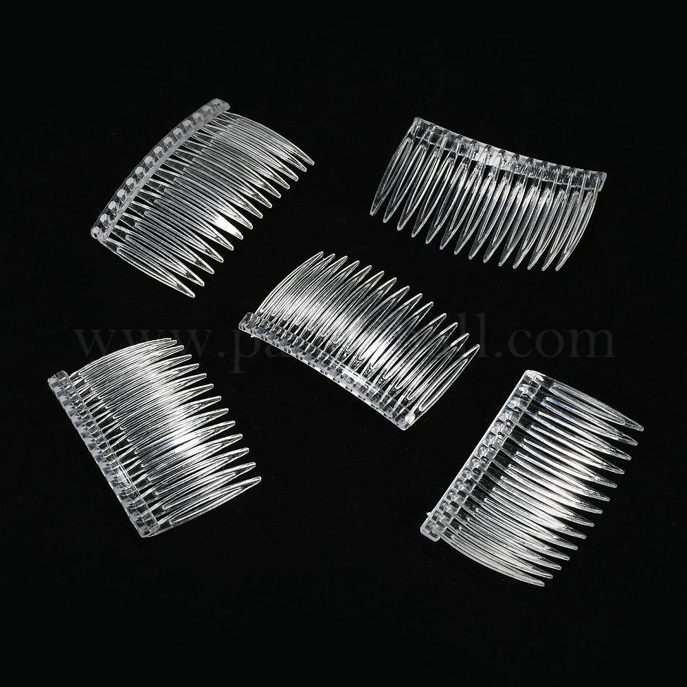 Wholesale Clear Plastic Hair Comb Findings - Pandahall.com