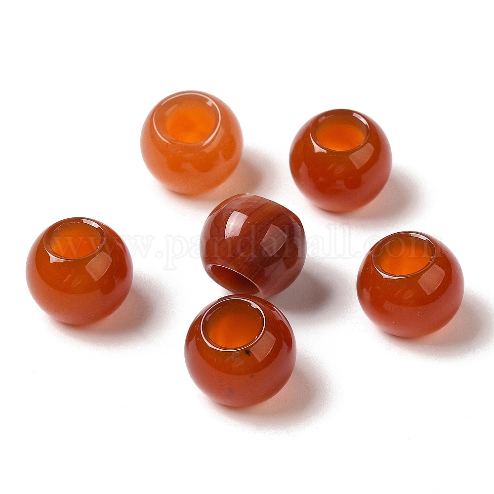 Wholesale Natural Red Agate European Beads - Pandahall.com