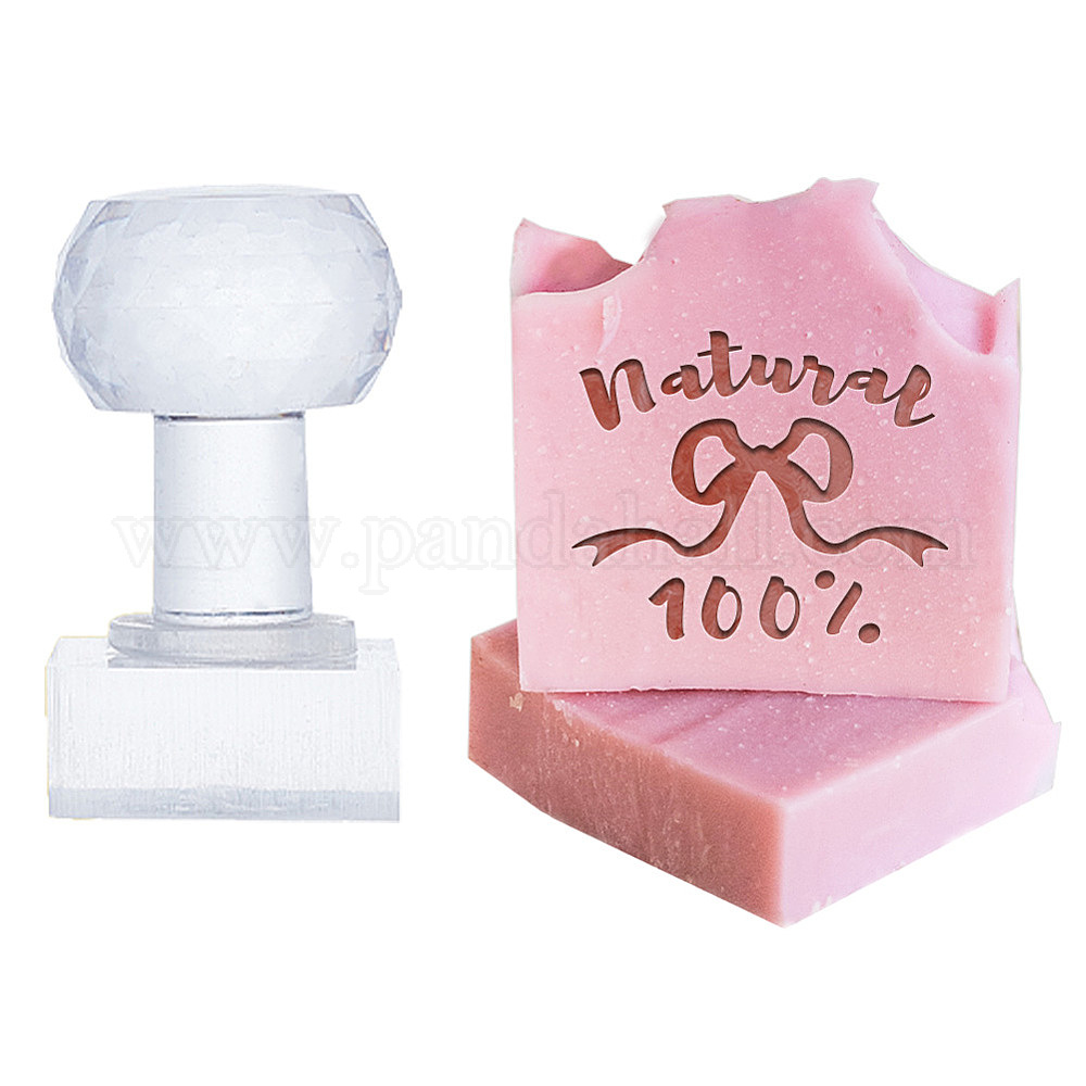Wholesale Clear Acrylic Soap Stamps with Big Handles - Pandahall.com